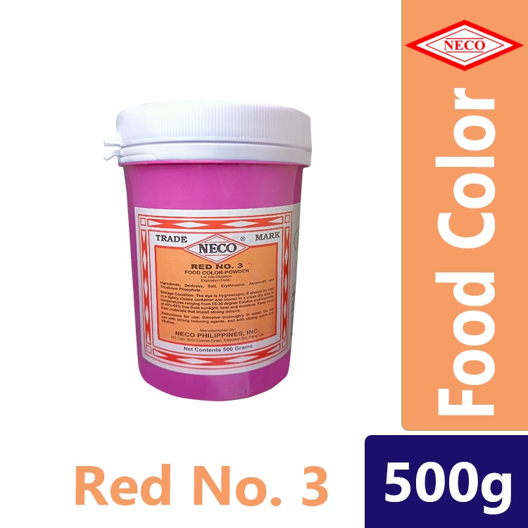 Red No. 3 NECO Food Color 500gms | Shopee Philippines