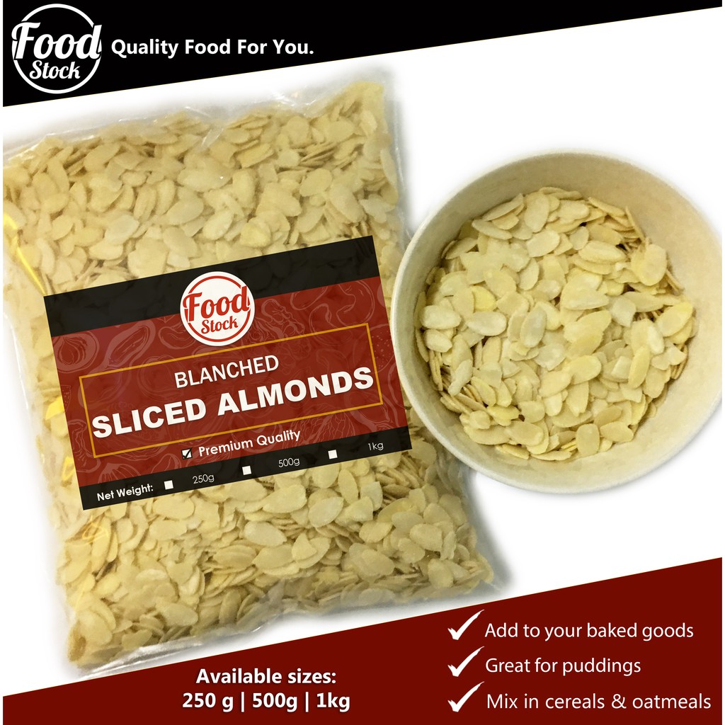 Blanched Sliced Almonds (250g, 500g, 1kg) | Shopee Philippines