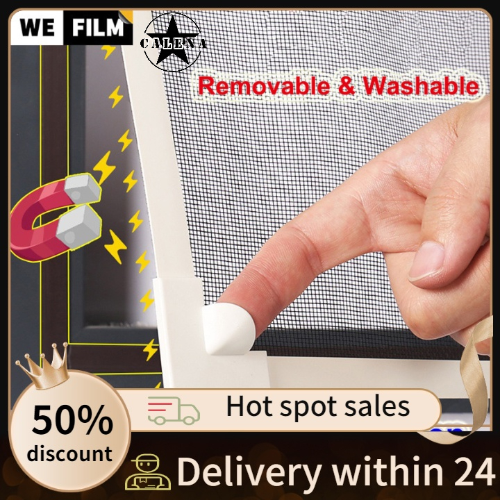 Magnetic mosquito net washable invisible mosquito repellent gray mesh ...