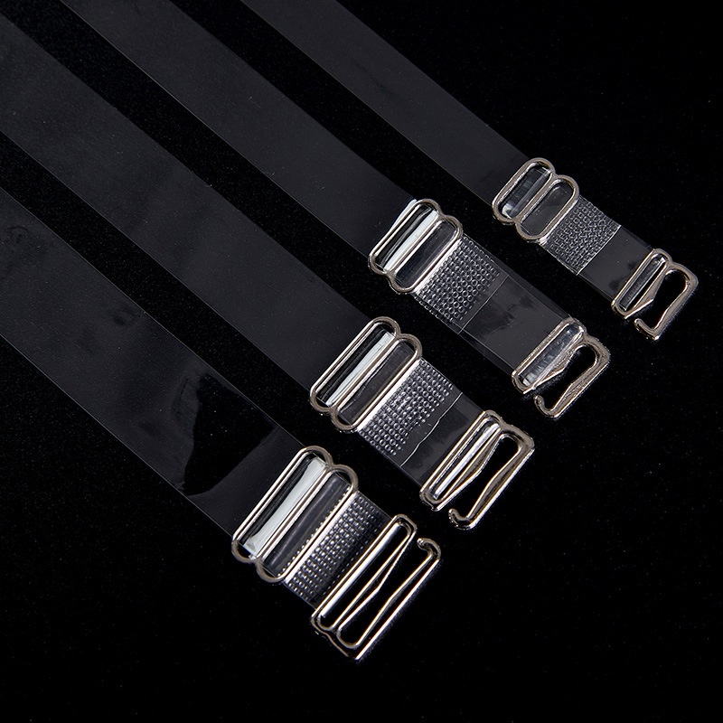 1Pair Summer Clear Bra Shoulder Strap Women Adjustable Transparent Hook ...