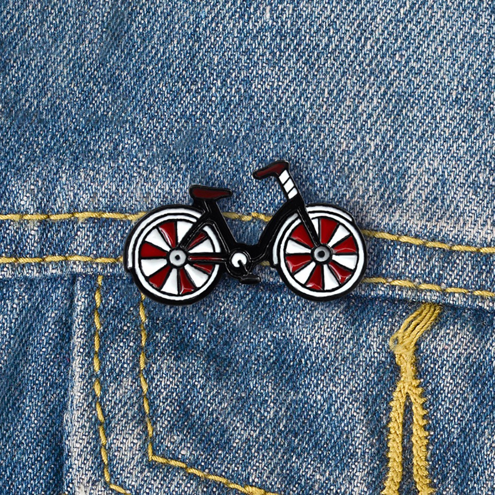 Enamel Bicycle Collar Lapel Clothes Bag Brooch Pin | Shopee Philippines