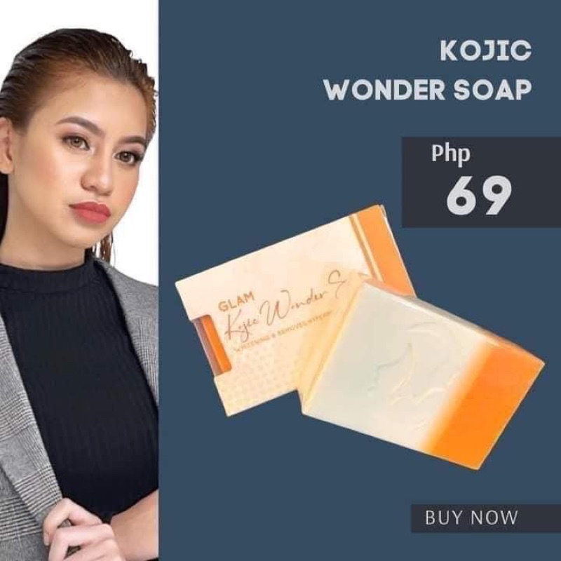 GLAM-BEAUTY KOJIC WONDER SOAP 100g 69pesos | Shopee Philippines