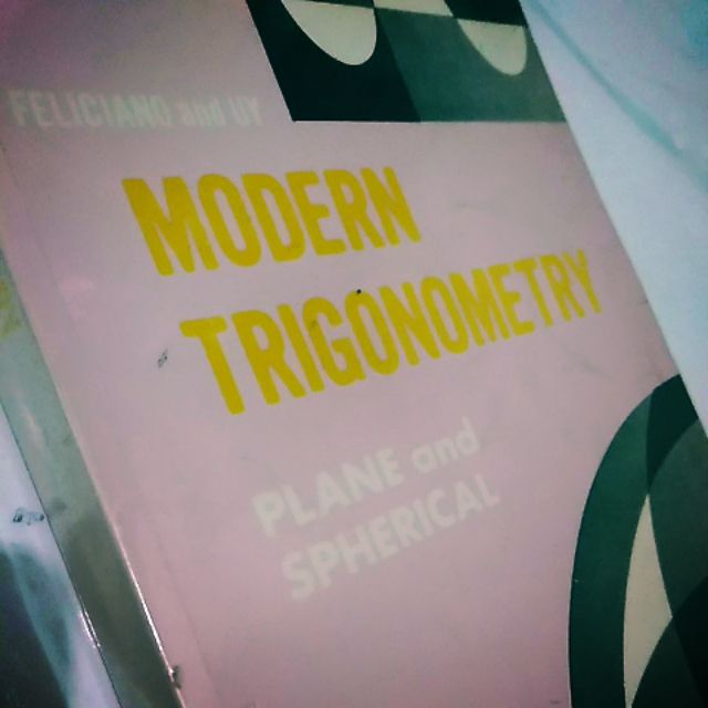 Modern Trigonometry ( Plane and Spherical) | Shopee Philippines