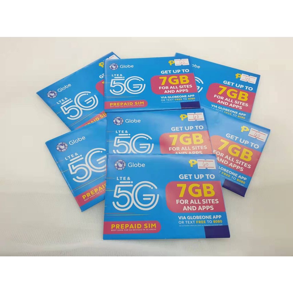 5G LTE Sim Card Tri-Cut Prepaid Sim Card Dito Sim , Globe , TNT , Smart ...