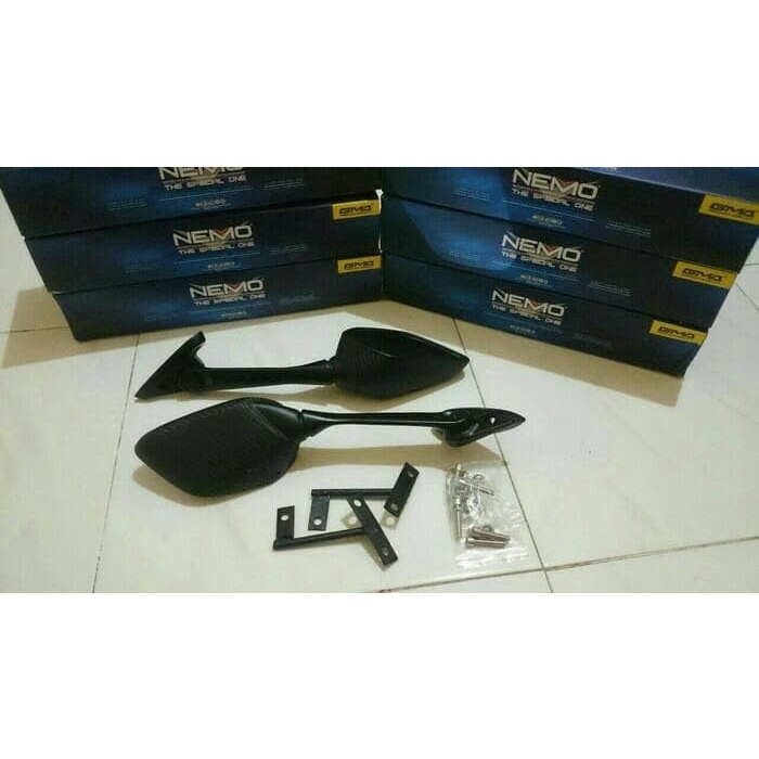 Carbon R25 R3 Rear View Mirror + Long Bracket Nemo 1001 PNP Yamaha Nmax ...
