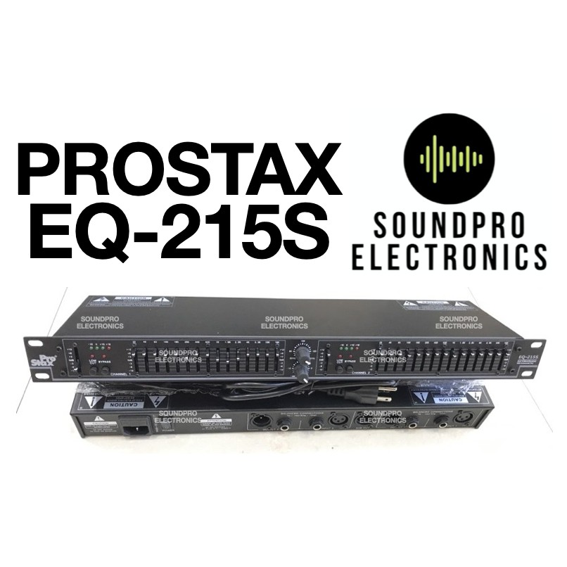 PRO STAX EQ-215S Dual 15 Band Graphic Equalizer with Subwoofer OUT ...