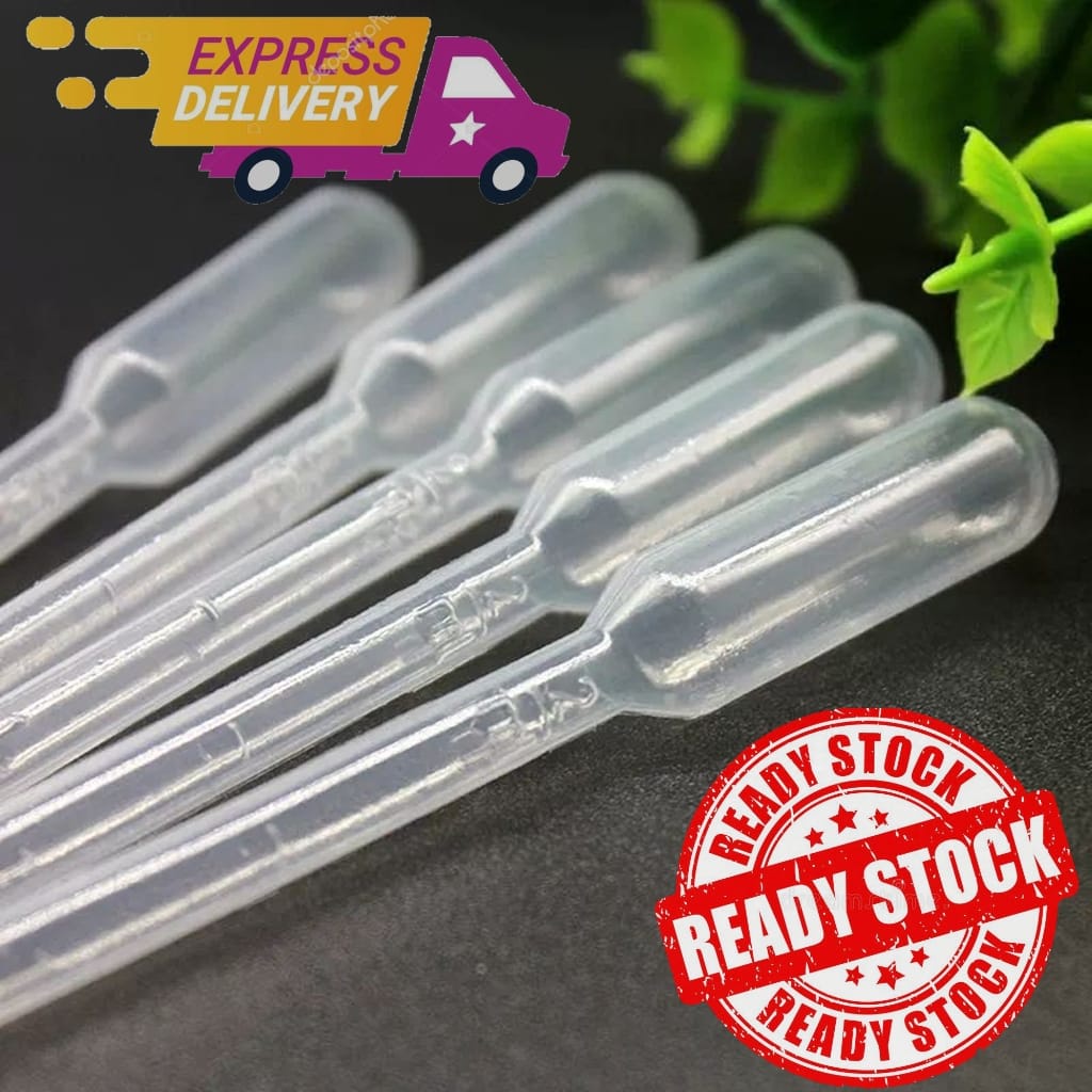 3ML dropper disposable plastic pipettes塑料滴管吸管 | Shopee Philippines