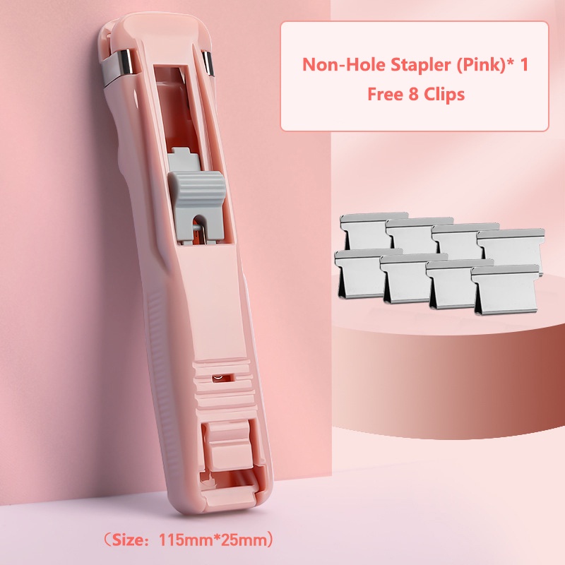 Push Clip Stapler Staple Remover Binder Push Clamp Tape Dispenser Paper ...