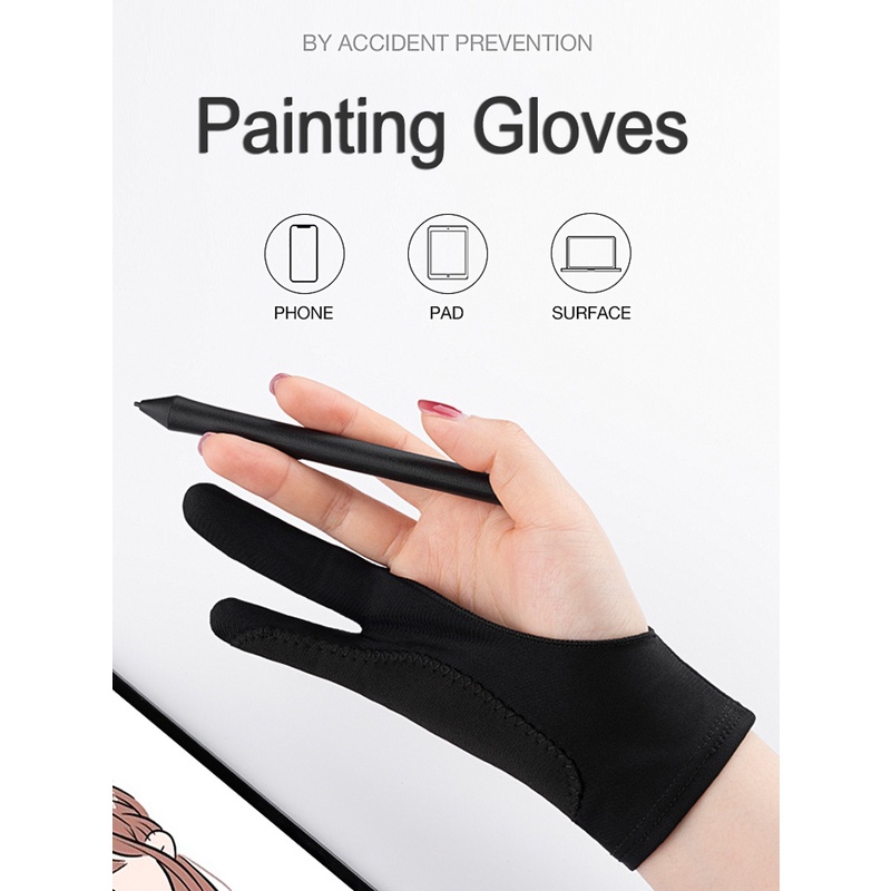 Tablet Drawing Anti-Touch Gloves for iPad Stylus Pen Tablet Pen Display ...