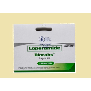 DIATABS Loperamide Reformulated Capsule 2mg X 4 capsules | Shopee ...