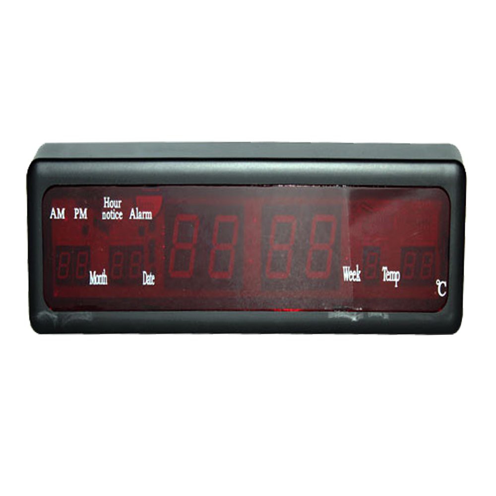 Keimav Caixing CX 808 LED Digital Wall Desk Clock (Black) | Shopee ...