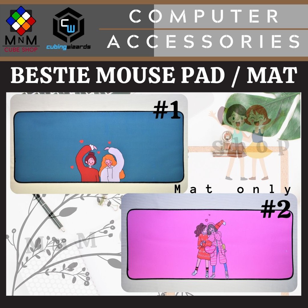 BESTIE Computer Mouse Pad / Mat / Cube Mat Smooth Cartoon Gaming Rubber ...
