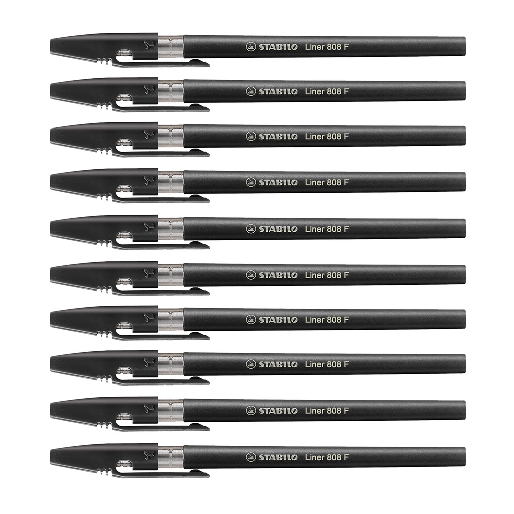 STABILO Liner 808 Ballpoint Pen Ballpen Black Blue Red Green Pink ...