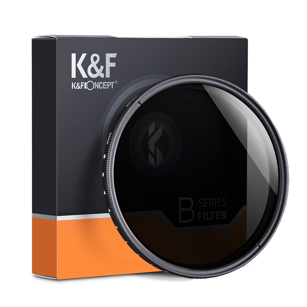 K&F Concept ND2-ND400 Variable Neutral Density Filter for Camera Lens 37/43/46/49/52/55/58/62/67 ...
