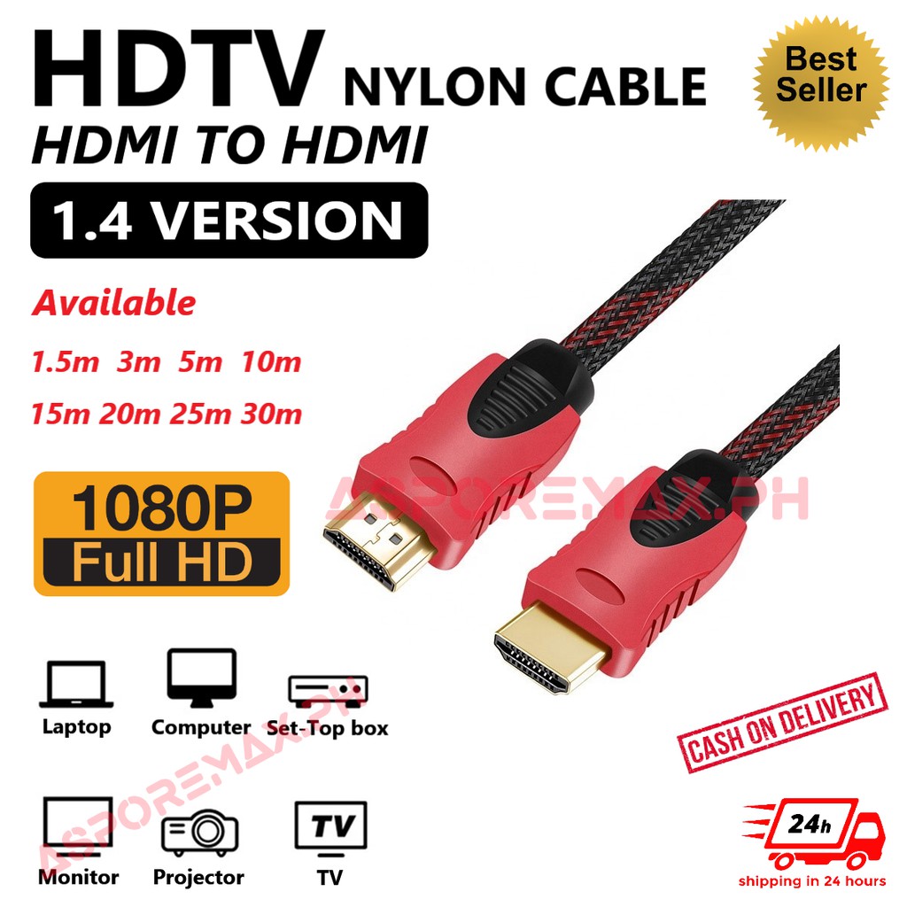 1.5M 3M 5M AND 10METERS High Speed HDMI Cable V1.4 3D Full HD 1080P COD ...
