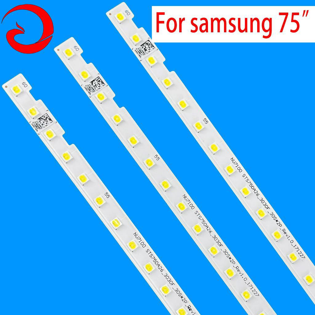 3pcs LED Backlight strip for samsung UN75NU7100 UN75NU6900 UN75NU6950 ...