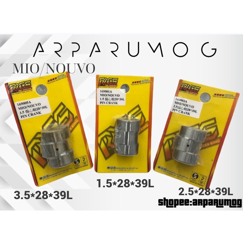 RRGS Connecting Pin Stroker 1.5/2.0/2.5/3.0/3.5 mm for Mio Sporty/ Fino ...