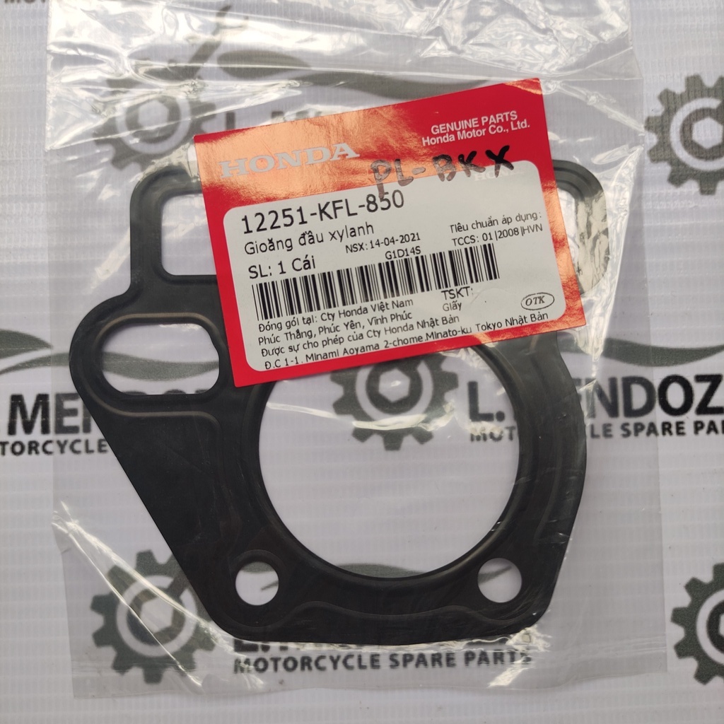 Honda XRM 110 Wave 100 Cylinder Head Gasket Genuine 12251-KFL-850 ...