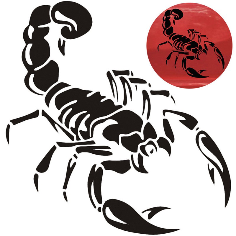 Cute 3D Scorpion Car Stickers Vinyl Decal Sticker For Cars Acessories ...