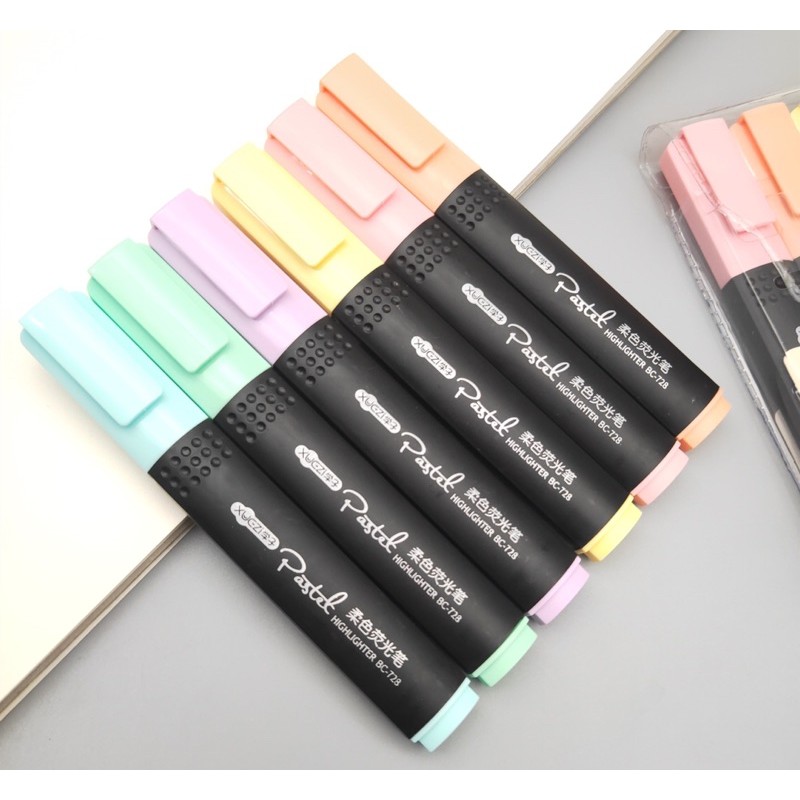 6 in 1 Light Highlighter Set / 6pcs High Lighting Marker | Shopee ...