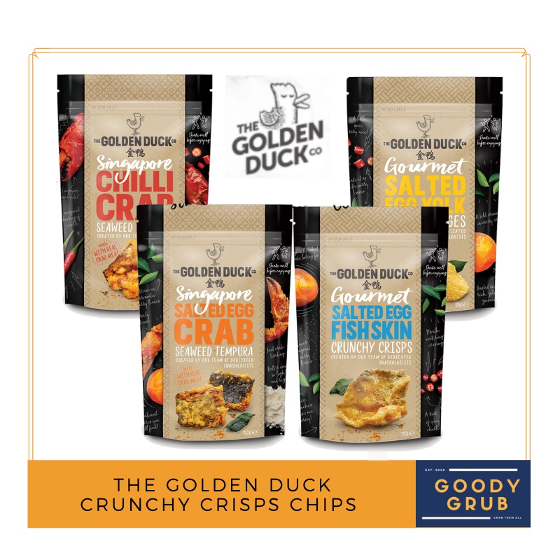 The Golden Duck Salted Egg Crunchy Crisps Chips | Fish Skin | Potato ...