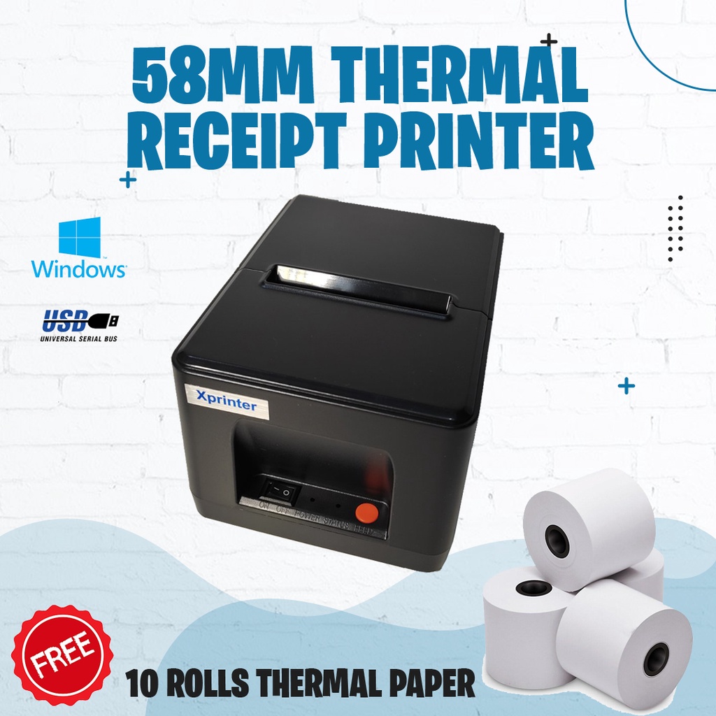 XPRINTER 58IIB USB ONLY 58MM HIGH QUALITY THERMAL PRINTER RECEIPT ...