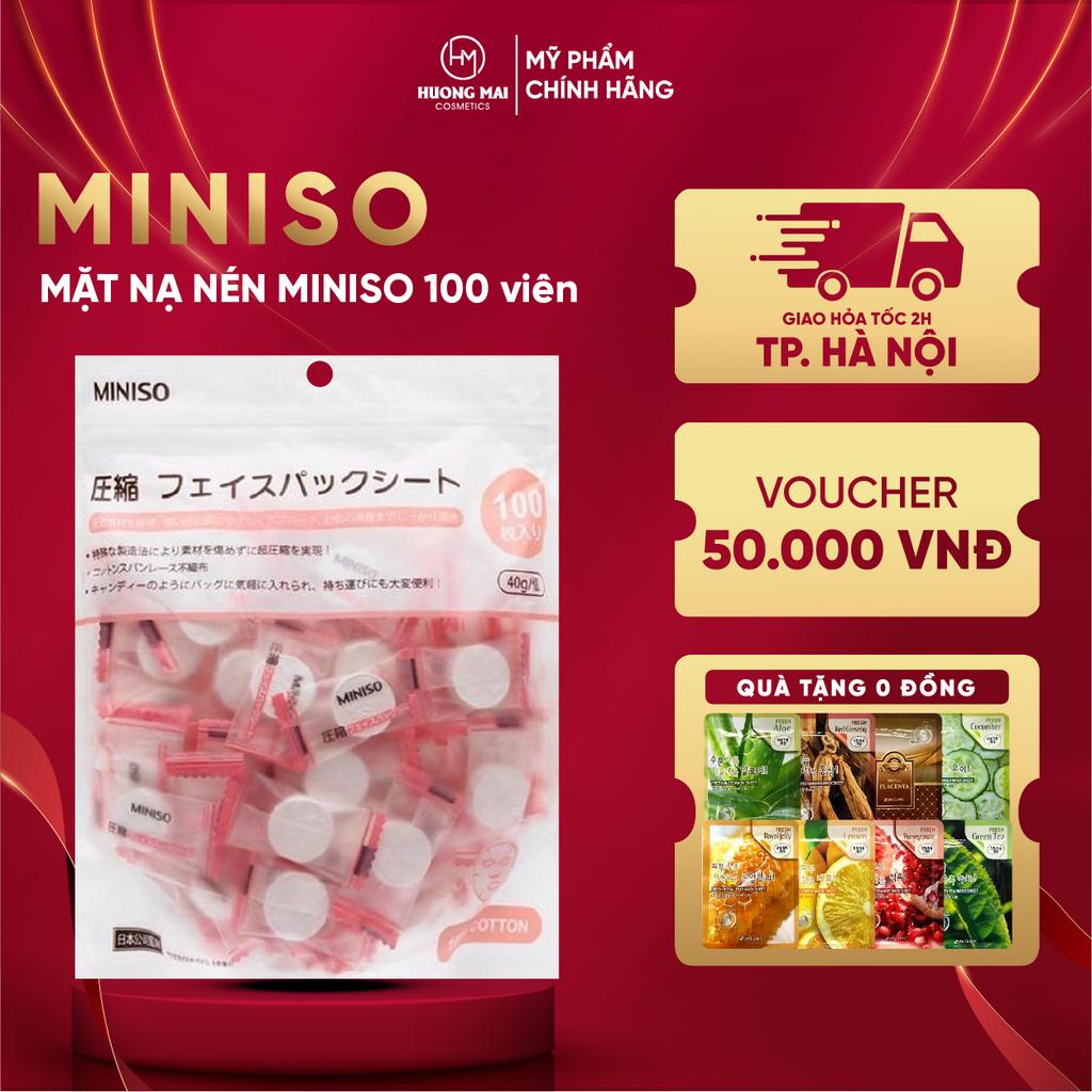 Miniso compressed mask 100 tablets | Shopee Philippines