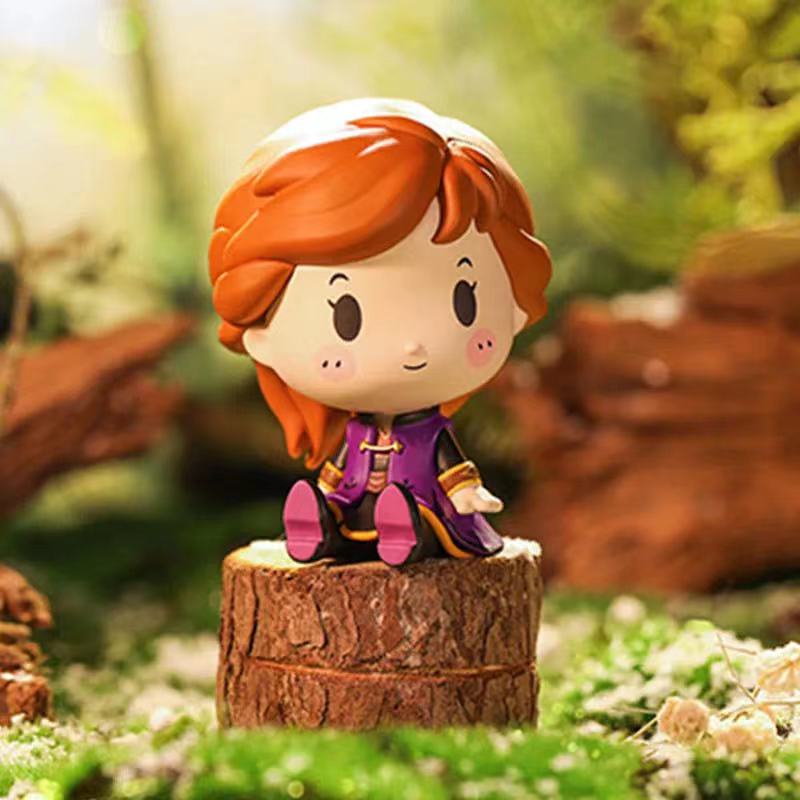 Disney Sitting Family 5 Frozen 2 Series Figure Blind Box Doll Elsa Anna ...