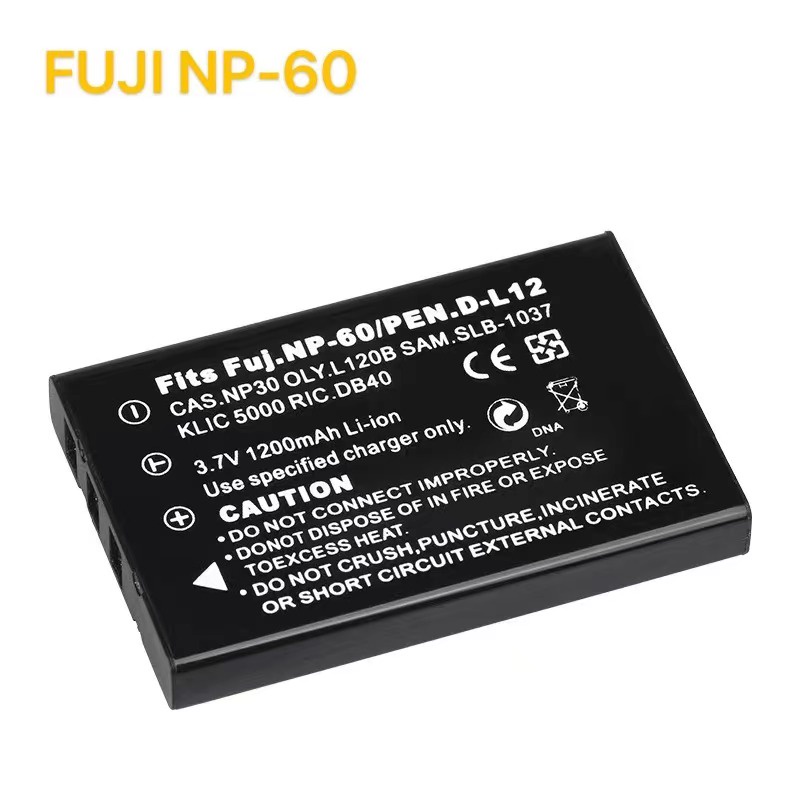 Romantic Partys Fujifilm NP-60 Battery for F401 F410 FinePix 50i 601 ...
