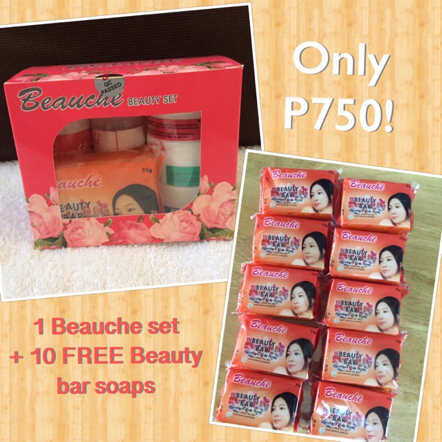 Beauche set + 10 Beauty bar soaps | Shopee Philippines