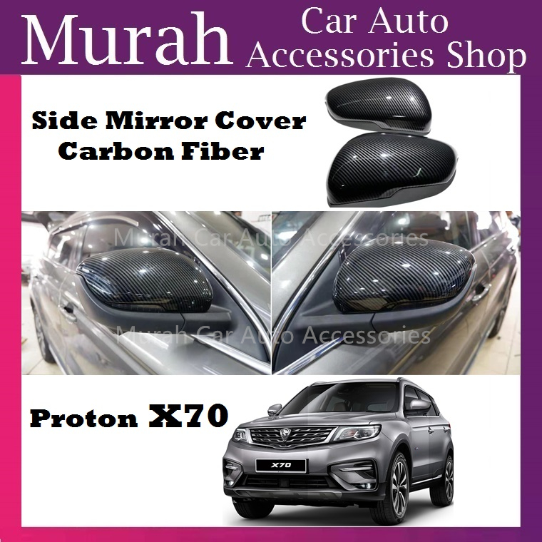 Proton X70 2019-2021 Side Mirror Cover Carbon Fiber 1 set 2 pcs ...
