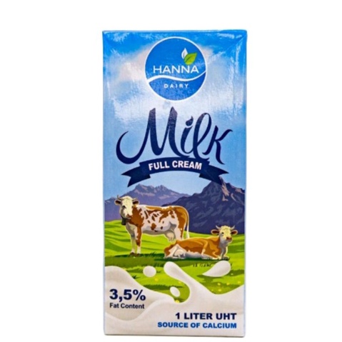 Hanna Full Cream Milk 1L | Shopee Philippines