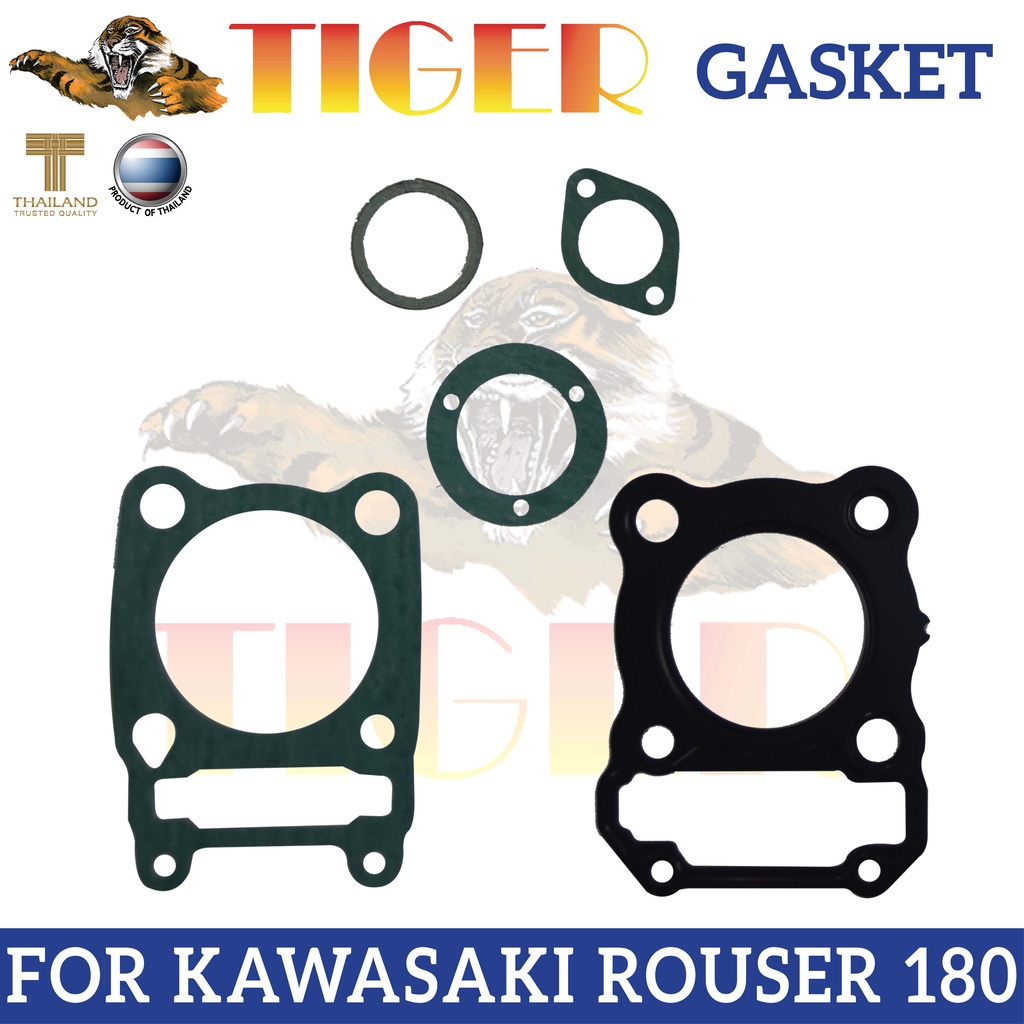 ROUSER 180 TIGER Top Gasket Set [Cylinder Head & Block Set] (100% Made ...