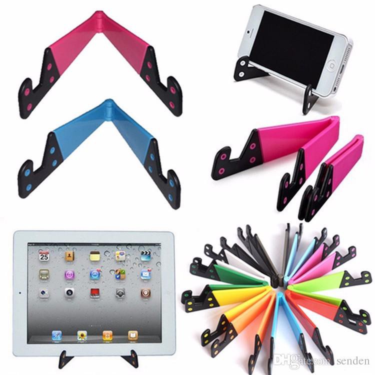 Foldable V Shape Universal Stand Holder For Mobile Phone , Tablet ...