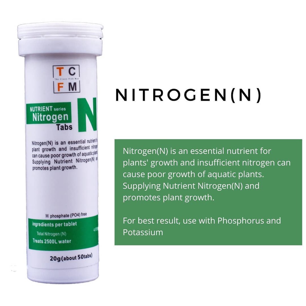 TCFM Nitrogen nutrient (50tabs) | Shopee Philippines