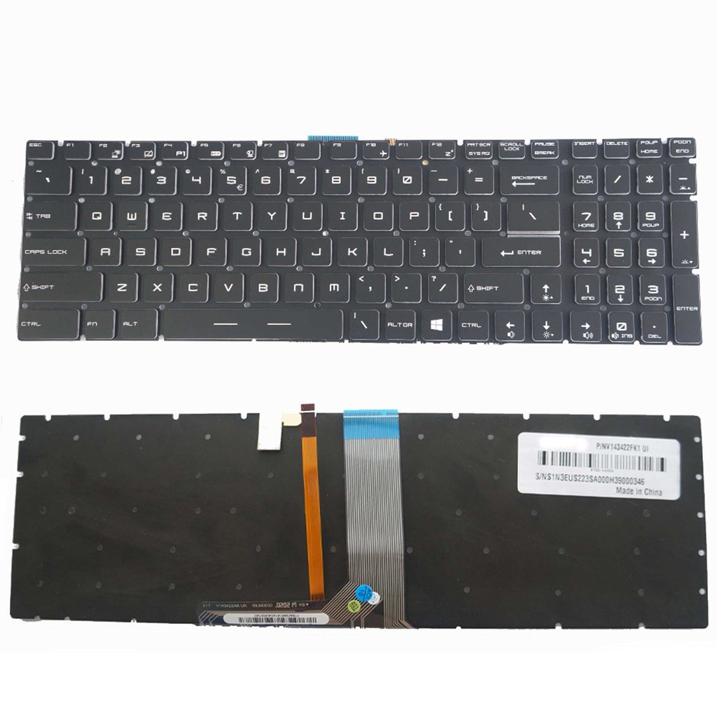 MSI GE72 GE62 WS60 GS60 GS70 GT72 GP62 GP72 Laptop Keyboard US English ...