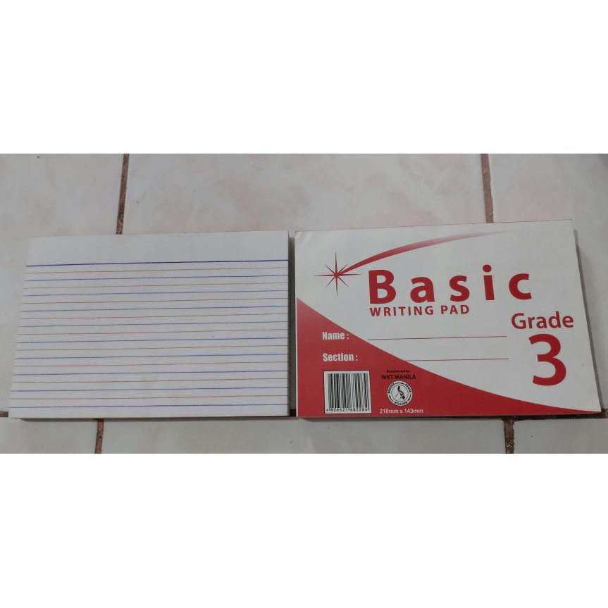 BASIC WRITING PAD PAPER GRADE 3 | Shopee Philippines