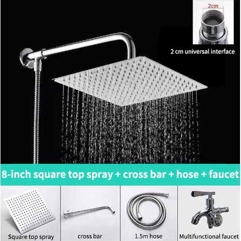 High quality Stainless Steel 304 Square Shower Set square Round shape ...