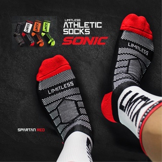 【LIMITLESS】ATHLETIC SOCKS Agility Mid-Cut Crew Socks Anti-Slip High ...