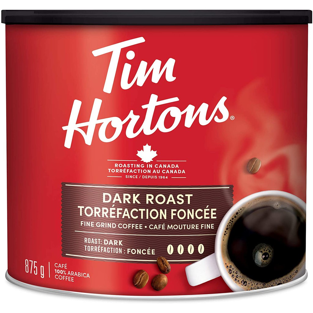 CLEARANCE Tim Hortons Medium 930g /Dark Roast 875g Fine Grind Coffee ...