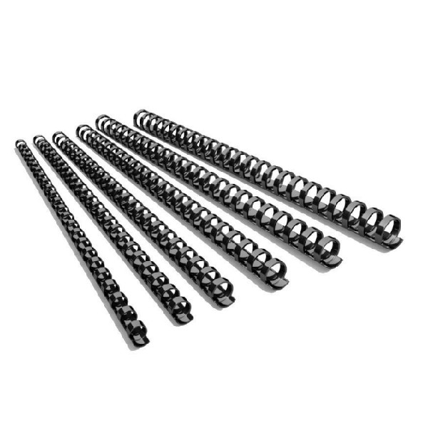Plastic Comb Binding Strip/ A4, Pre-cut 20 Rings, Black Binding Strip ...