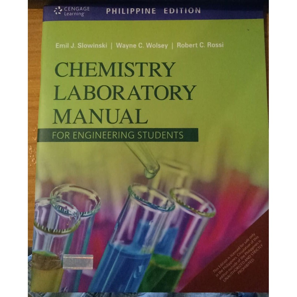 Chemistry Laboratory Manual For Engineering Students | Shopee Philippines