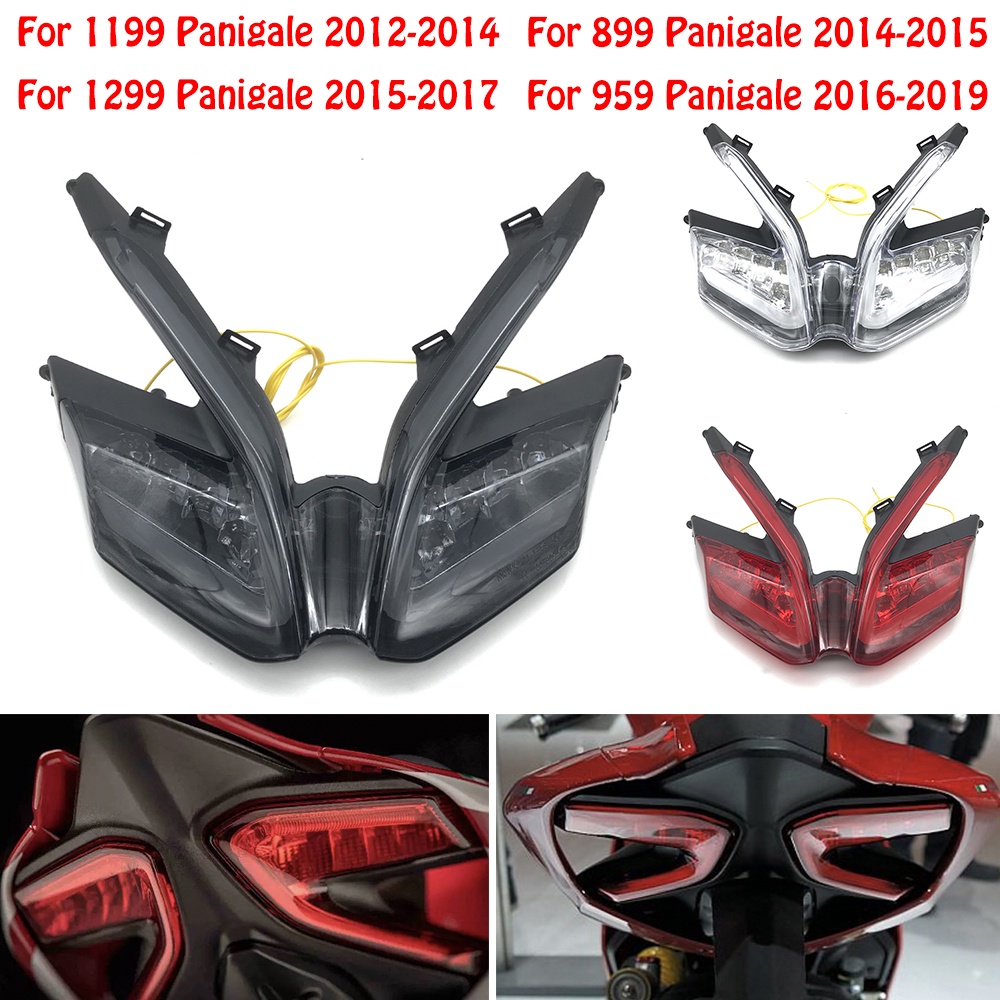 Motorcycle LED Rear Tail Light Turn Signals Integrated Taillight Brake Light Accessories For ...