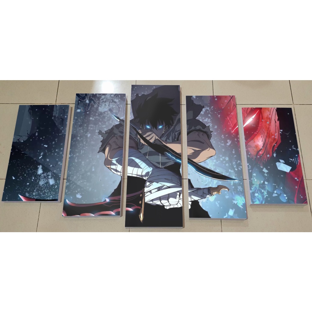 Customized Anime Wall Mural 22x37 inch 5 Tile set One Piece/ Demon ...