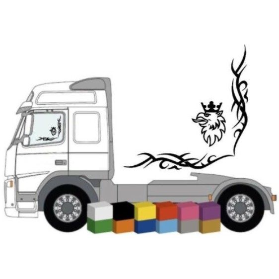 Scania Truck Side Window Stickers x 2 Decal / Graphic, Van, Lorry, Bus ...