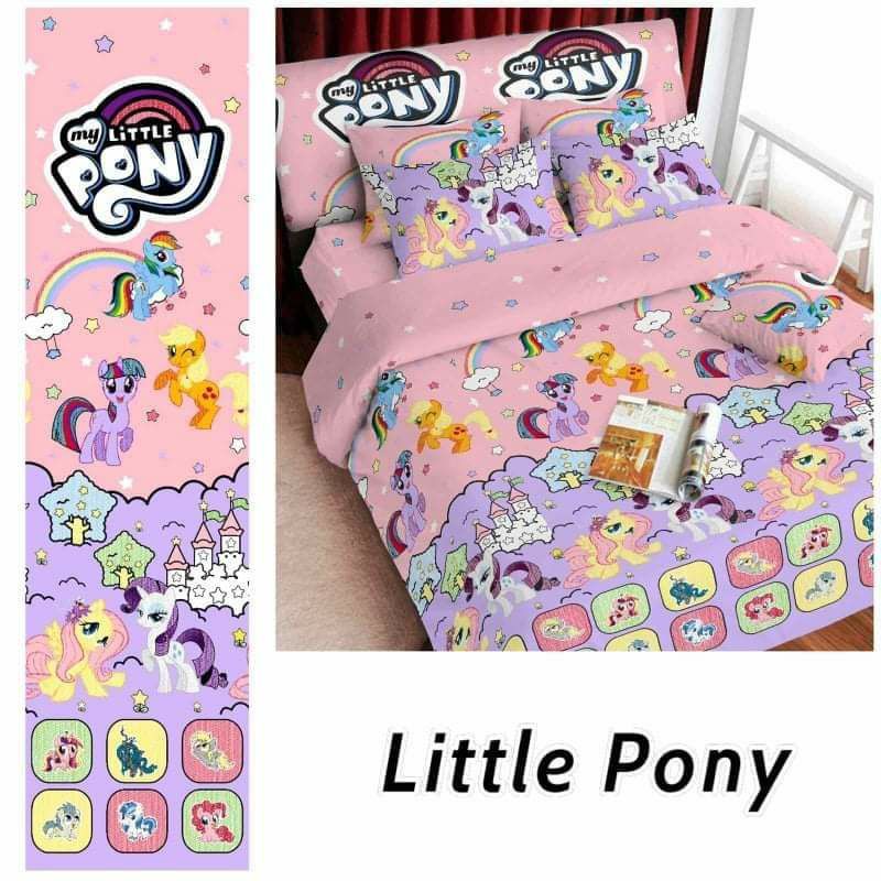 3in1 bedsheet set little pony(2punda/1bedsheet) | Shopee Philippines