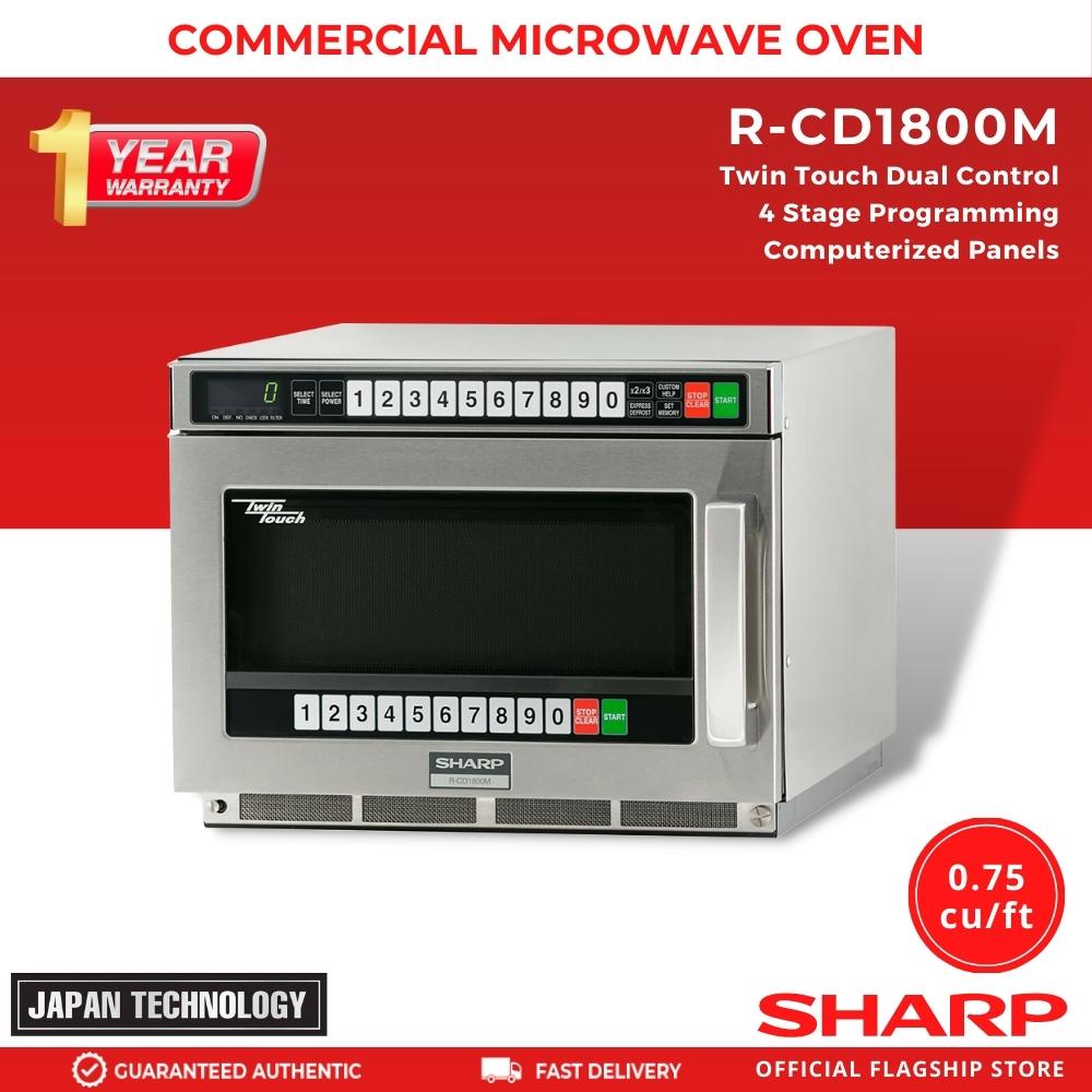 Sharp RCD1800M TwinTouch™ 1800 Watt Commercial Microwave Oven with Dual ...