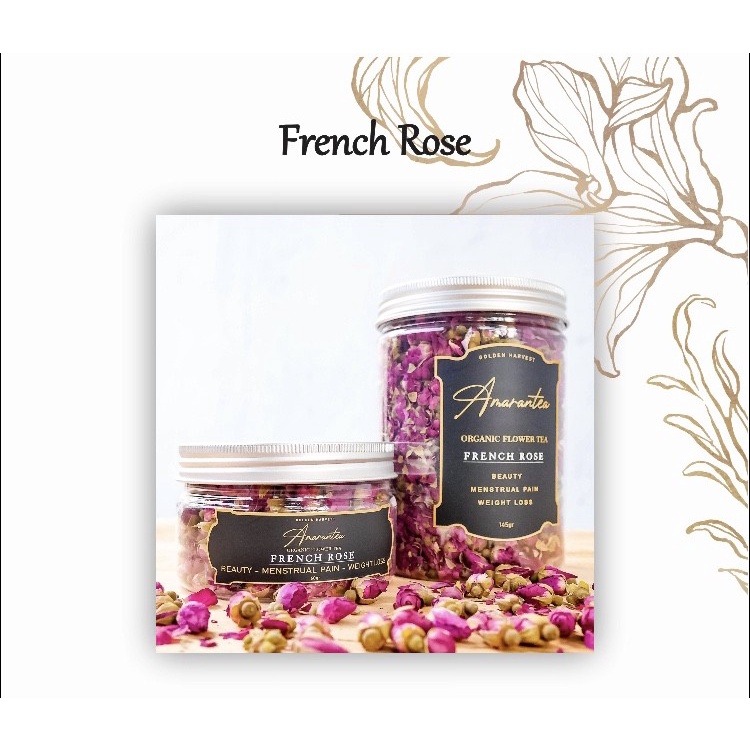 GOLDEN HARVEST FRENCH ROSE FLOWER TEA (1KG) | Shopee Philippines