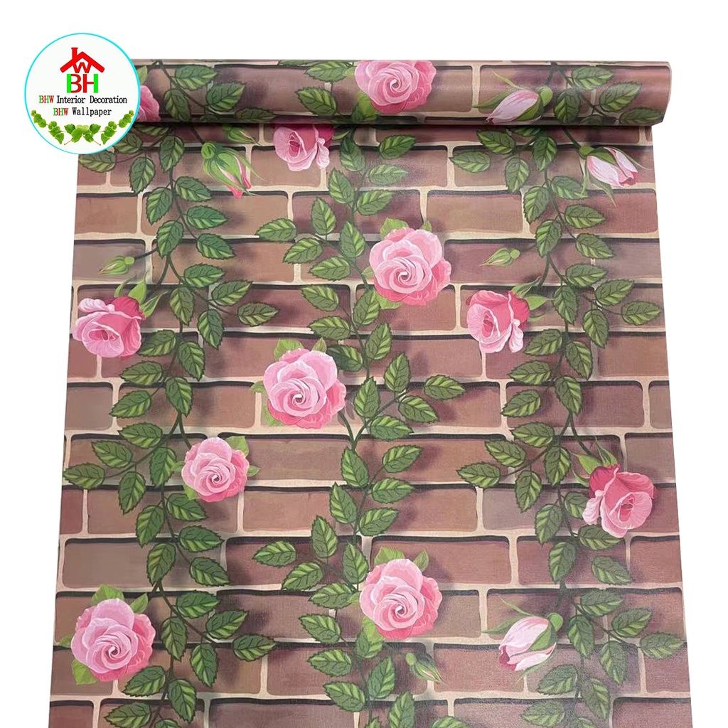 BHW Wallpaper PVC Self Adhesive Waterproof Wallpaper Fabric Safety Home ...