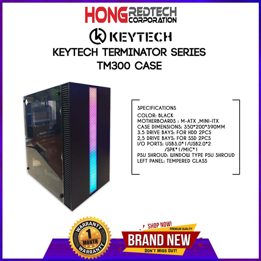 KEYTECH TERMINATOR SERIES TM300 CASING | Shopee Philippines